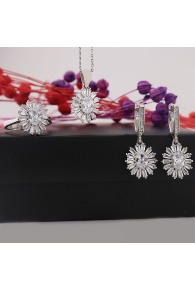 Silveranka 925 Ayar Gümüş Yuvarlak Baget Set Silveranka 925 Ayar Gümüş Yuvarlak Baget Set