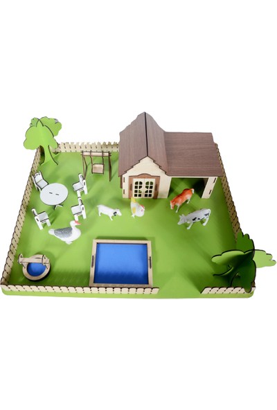 Hepsi Var Mı Ahşap Maket Çiftlik Evi