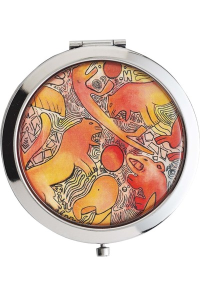 Müzeden Al Kırmızı Hayvanlı Ayna Göbeklitepe Koleksiyonu