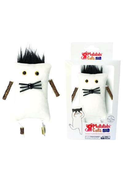 Matatabi Cats Mr Kedi Oyuncagı Beyaz 12 cm Matatabi Cats Mr Kedi Oyuncagı Beyaz 12 cm
