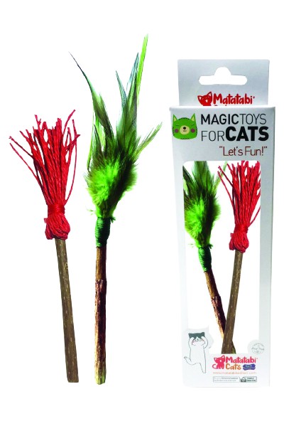 Matatabi Cats Tüylü Çubuk+Süpürge Kedi Oyuncagı 2'li 18 cm Matatabi Cats Tüylü Çubuk+Süpürge Kedi Oyuncagı 2'li 18 cm