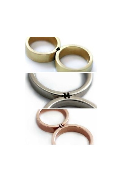 Silvercim Birleşim Yeri El Işciliği Çift Alyans