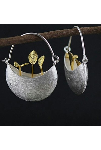 Silvercim Taş Devri Kolleksiyonu Tasarım Bayan Küpe