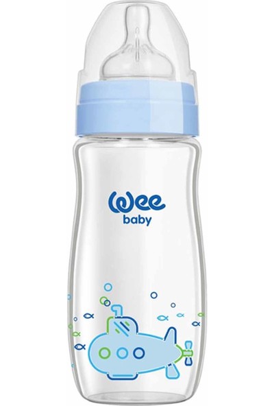 Wee Baby Klasik Plus Geniş Ağızlı Cam Biberon 280 ml