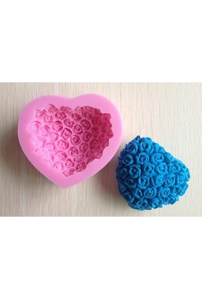 ARICA Çok Güllü Kalpli Silikon Kalıbı