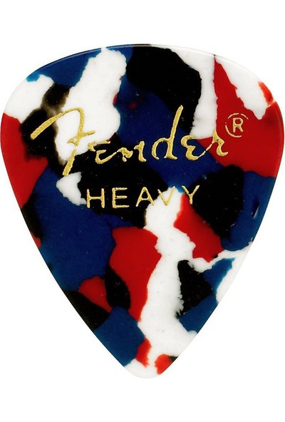 Fender 351 Shape Classic Picks Confetti - Heavy - 1 Adet Pena Fender 351 Shape Classic Picks Confetti - Heavy - 1 Adet Pena