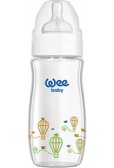 Wee Baby Klasik Plus Geniş Ağızlı Cam Biberon 280 ml