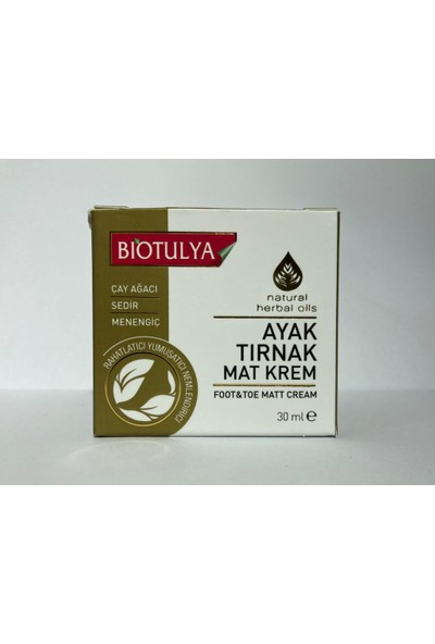 Biotulya Mat Ayak Tırnak Topuk Krem Biotulya Mat Ayak Tırnak Topuk Krem