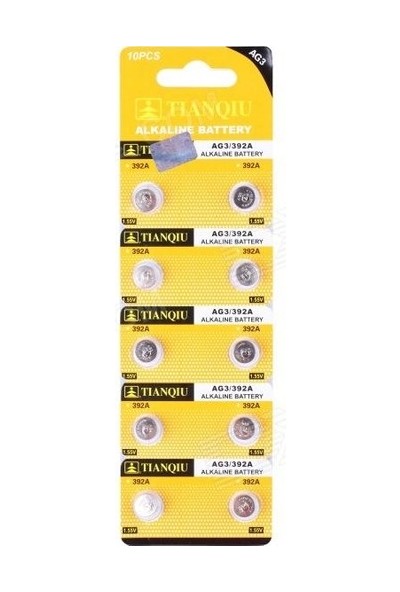 Alife Tıanqıu Ag3 LR41/392 Alkalin 10'lu Düğme Pil Alife Tıanqıu Ag3 LR41/392 Alkalin 10'lu Düğme Pil
