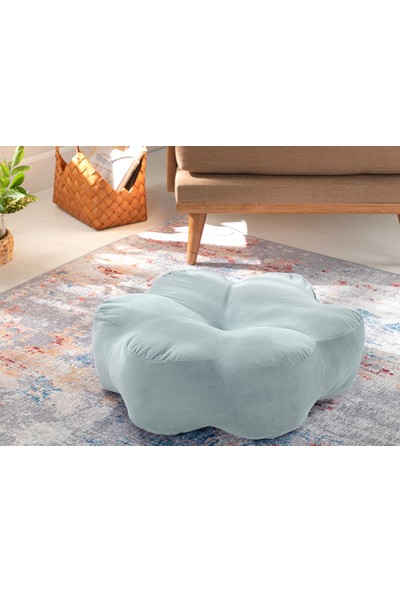 English Home Bloom Kadife Puf 60X60X17CM Su Yeşili English Home Bloom Kadife Puf 60X60X17CM Su Yeşili