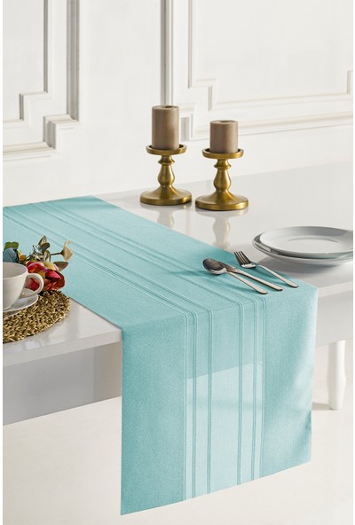 Özenev Turkuaz 40 x 140 cm Runner & Masa Örtüsü Özenev Turkuaz 40 x 140 cm Runner & Masa Örtüsü