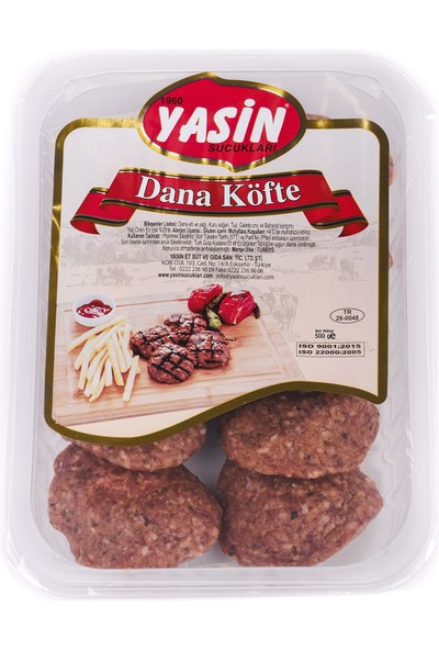 Yasin Gurme Kasap Köfte 500 gr Yasin Gurme Kasap Köfte 500 gr