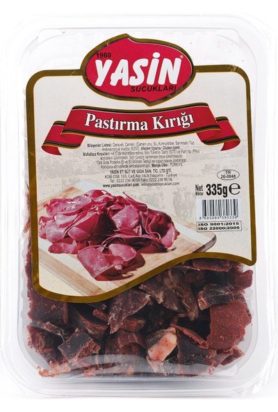 Yasin Gurme Pastırma Kırığı 335 gr