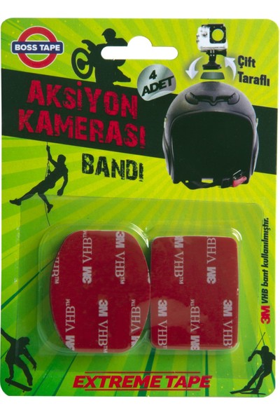 Boss Tape Gopro ve Aksiyon Kamerası Yapıştırma Bandı Boss Tape Gopro ve Aksiyon Kamerası Yapıştırma Bandı