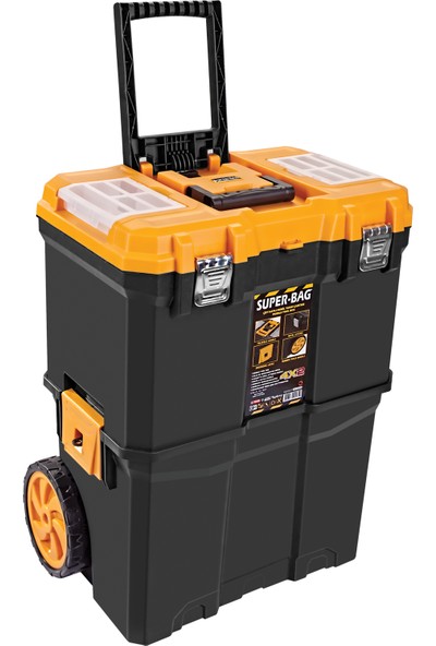 Asrın Plastik Çift Katlı Tekerlekli Takım Çantası