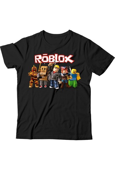 Alfa Roblox Çocuk Siyah Tişört