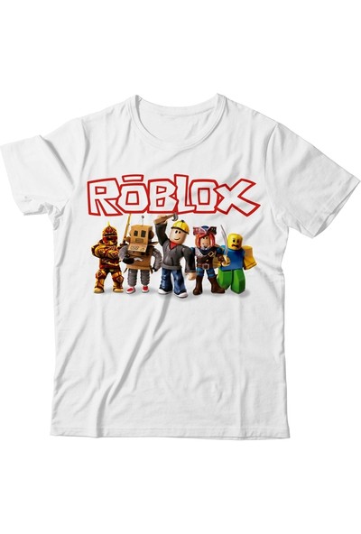 Alfa Roblox Çocuk Beyaz Tişört Alfa Roblox Çocuk Beyaz Tişört