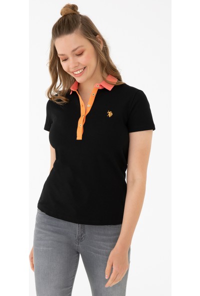 U.S. Polo Assn. Siyah T-Shirt Basic 50239598-VR046