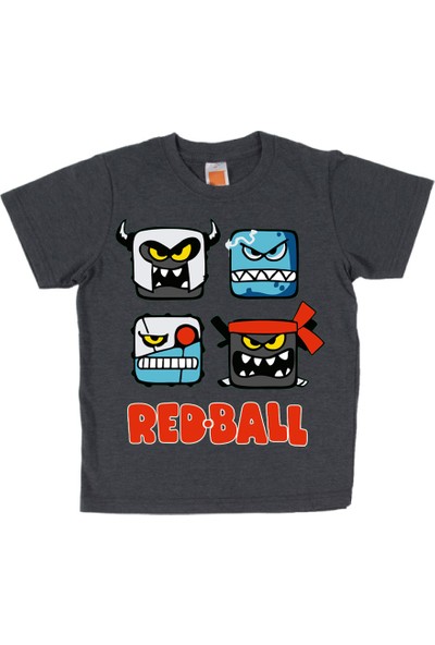 TakeTshirt Red Ball Çocuk Tişört Füme