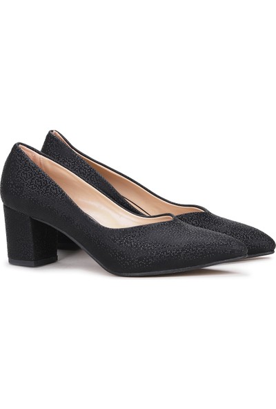 Ayakland Alens 301 Mozaik Büyük Numara 6 cm Topuk Bayan Ayakkabı