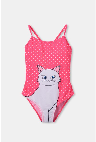 Dagi Pembe Kız Çocuk Mayo