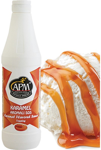 Apm Karamel Aromalı Topping Sos 1 kg Apm Karamel Aromalı Topping Sos 1 kg