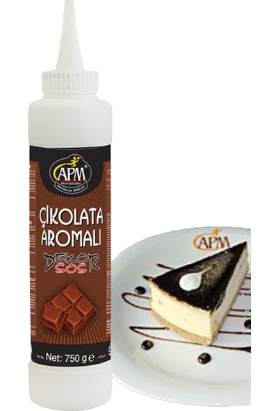 Apm Çikolata Aromalı Dekor Sos 750 gr Apm Çikolata Aromalı Dekor Sos 750 gr
