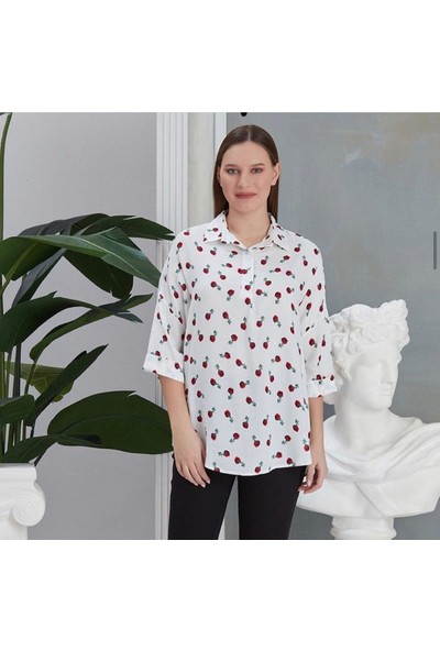 Berkin Giyim Puanlı Bayan Gömlek