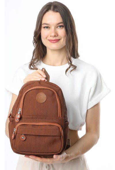 Madamra Taba Kadın Krinkıl Kumaş Cepli Okul Ve Sırt Çantası Madamra Taba Kadın Krinkıl Kumaş Cepli Okul Ve Sırt Çantası