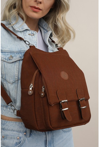 Madamra Taba Kadın Krinkıl Kumaş Okul El Ve Sırt Çantası Madamra Taba Kadın Krinkıl Kumaş Okul El Ve Sırt Çantası