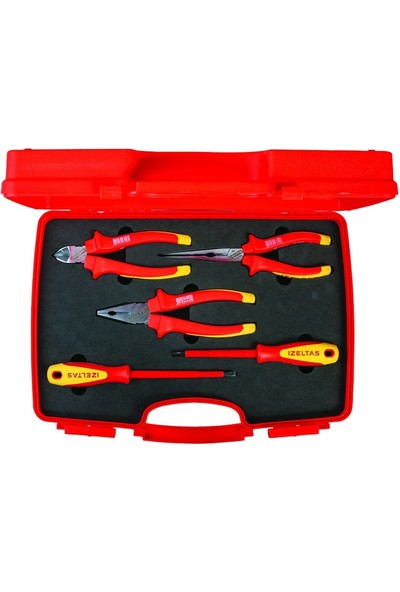 Izeltaş 1000V Izoleli Elektrikçi Seti (5parça) - 8795006005 Izeltaş 1000V Izoleli Elektrikçi Seti (5parça) - 8795006005