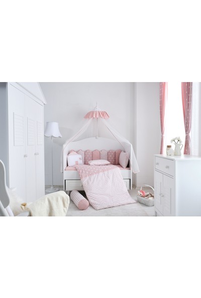 Soft Baby My Home Pink Beşik Uyku Seti Soft Baby My Home Pink Beşik Uyku Seti