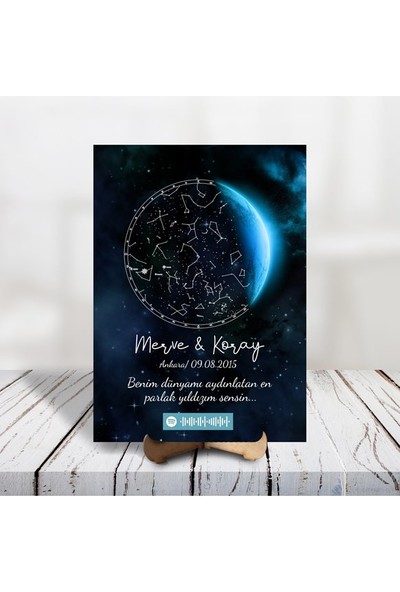Grafilli Design Kişiye Özel Tasarım Spotify Ahşap Ayaklı Müzik Kodlu Pleksi Tablo Grafilli Design Kişiye Özel Tasarım Spotify Ahşap Ayaklı Müzik Kodlu Pleksi Tablo