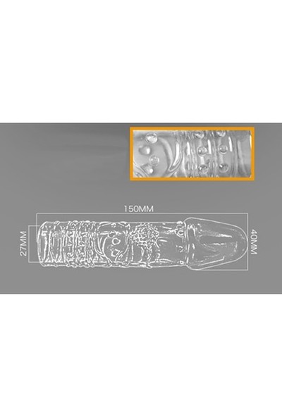 Pretty Love Tiger Özel Kabartma Yüzeyli Klitoris Uyarıcılı Penis Kılıfı