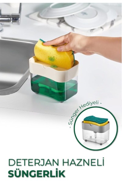 Züka Home Detarjan Hazneli Süngermatik + Sünger Züka Home Detarjan Hazneli Süngermatik + Sünger