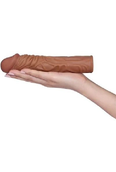 Pretty Love X-Tra 5 cm Dolgulu Realistik Uzatmalı Prezervatif Penis Kılıfı