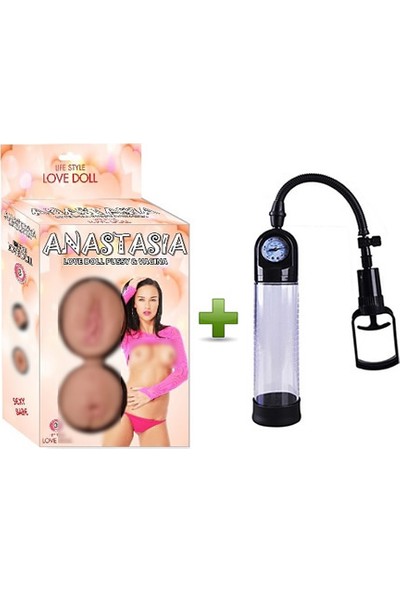 Pretty Love Anastasia 3 Işlevli Şişme Manken + Göstergeli Penis Vakum Pompası Pretty Love Anastasia 3 Işlevli Şişme Manken + Göstergeli Penis Vakum Pompası