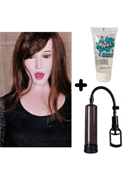 Pretty Love Valeria Büyük Boy Realistik Şişme Manken + Penis Pompası + Jel