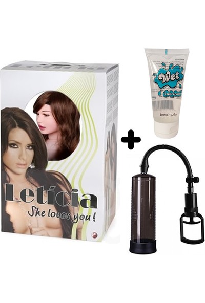 Pretty Love Leticia Büyük Boy Realistik Şişme Manken + Penis Pompası + Jel Pretty Love Leticia Büyük Boy Realistik Şişme Manken + Penis Pompası + Jel