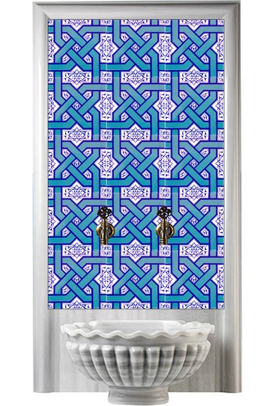 Armada Çini 60X100 cm Ac 6 Selçuklu Serigraf Türk Hamamı Pano Armada Çini 60X100 cm Ac 6 Selçuklu Serigraf Türk Hamamı Pano