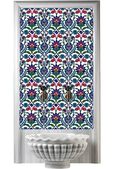 Armada Çini 60X100 cm Ac 19 Laleli Serigraf Türk Hamamı Pano Armada Çini 60X100 cm Ac 19 Laleli Serigraf Türk Hamamı Pano
