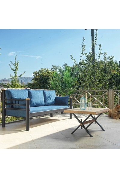 Unimet Kappis Dk Metal Sofa Sedir 70x200 Üçlü Koltuk Siyah Unimet Kappis Dk Metal Sofa Sedir 70x200 Üçlü Koltuk Siyah