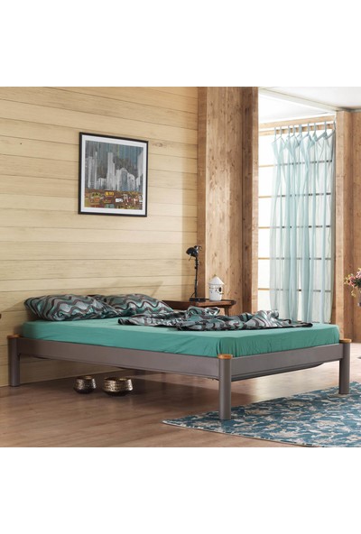 Unimet Lulis Çift Kişilik Ferforje Metal Karyola-Kahverengi Unimet Lulis Çift Kişilik Ferforje Metal Karyola-Kahverengi