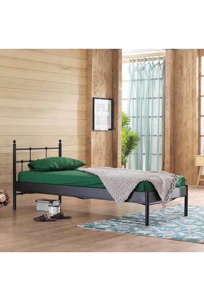 Unimet Lalas-S Tek Kişilik Ferforje Metal Karyola-Siyah Unimet Lalas-S Tek Kişilik Ferforje Metal Karyola-Siyah