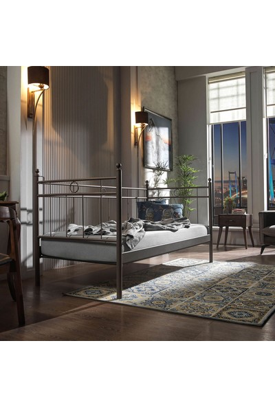Unimet Alpas Daybed Tek Kişilik Metal Karyola 90x200