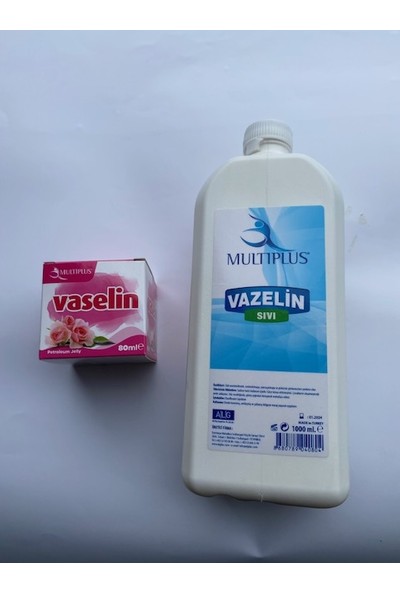Multiplus Sıvı Vazelin ile Multiplus Doğal Katı Renkli Gül Kokulu Pembe Vazelin 80 ml hediye Multiplus Sıvı Vazelin ile Multiplus Doğal Katı Renkli Gül Kokulu Pembe Vazelin 80 ml hediye