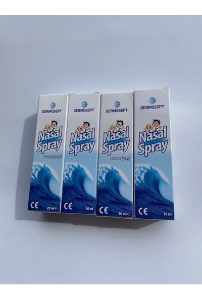 Dermosept Serum Fizyolojik Burun Spreyi 20 ml 4'lü Dermosept Serum Fizyolojik Burun Spreyi 20 ml 4'lü