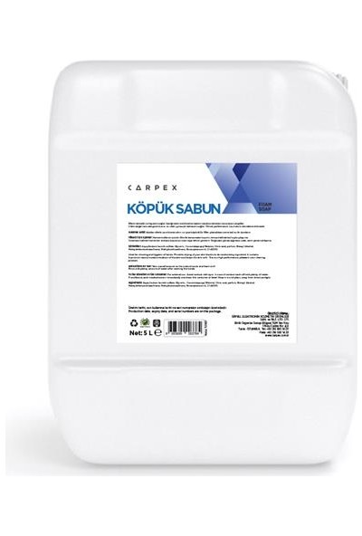 Carpex Köpük El Sabunu 5 Lt 00378 Carpex Köpük El Sabunu 5 Lt 00378