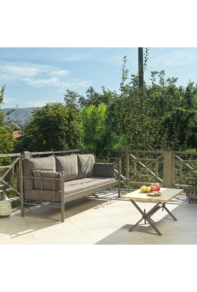 Unimet Hatkus Dk Metal Sofa Sedir 70x200 Üçlü Koltuk Kahverengi Unimet Hatkus Dk Metal Sofa Sedir 70x200 Üçlü Koltuk Kahverengi