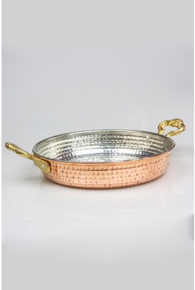 Züka Home Bakır Sahan Omlet Kuymak Yumurta Tavası 22 cm Züka Home Bakır Sahan Omlet Kuymak Yumurta Tavası 22 cm